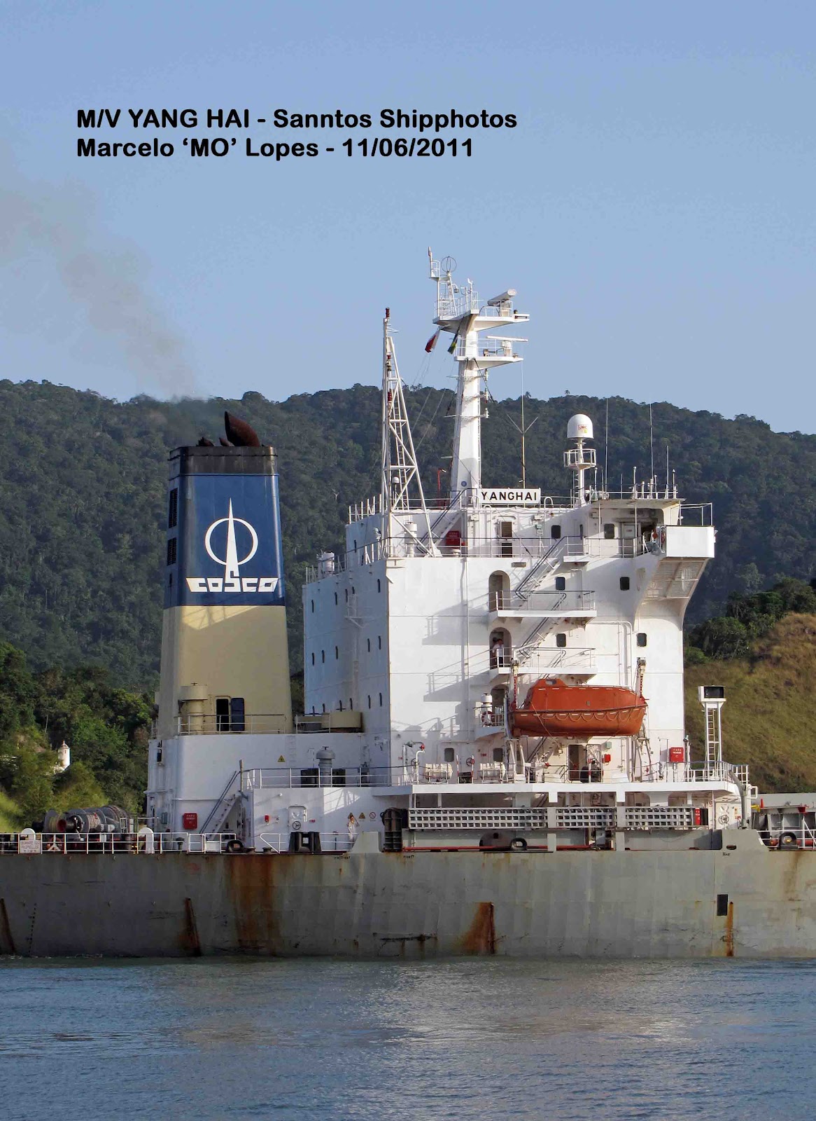 Santos Shiplovers: M/V Yang Hai / BOHQ - Carregado com açucar