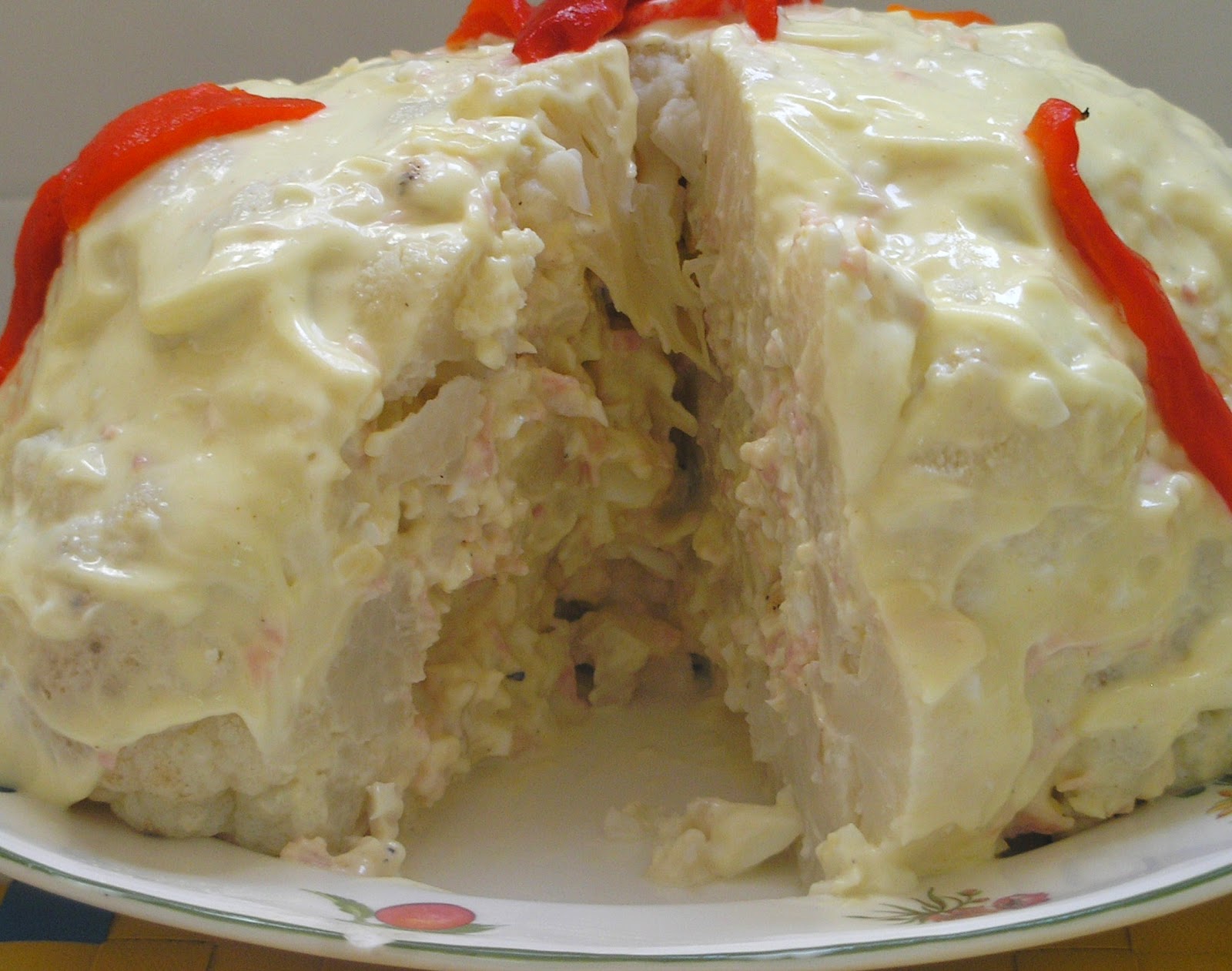 RECETA DE COLIFLOR RELLENA DE VERANO