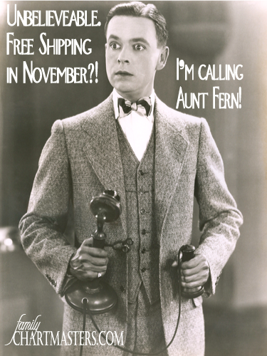 The Chart Chick: November Sale Free Shipping