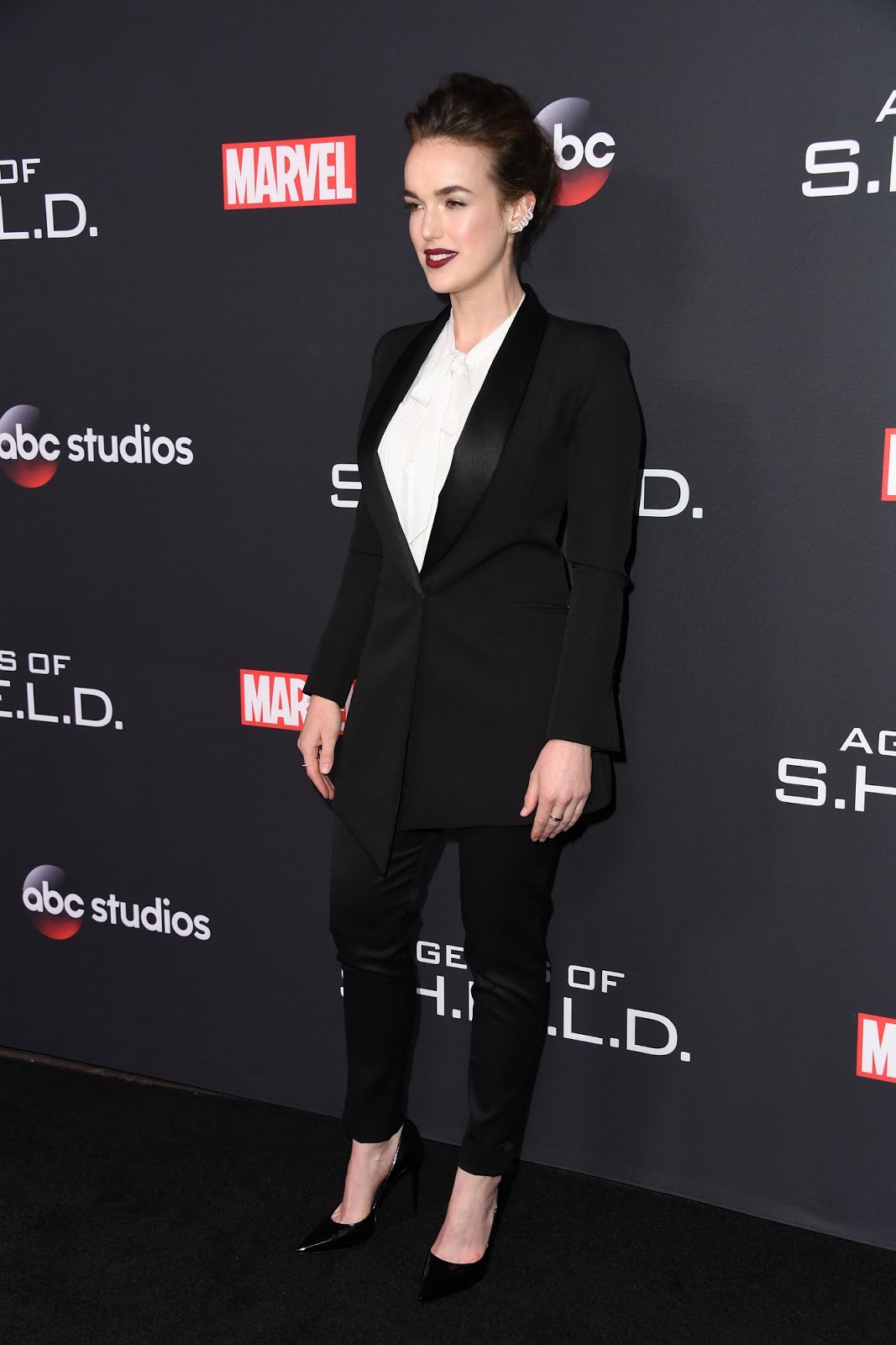 Elizabeth Henstridge // At The 100th episode celebration of ABC's ...
