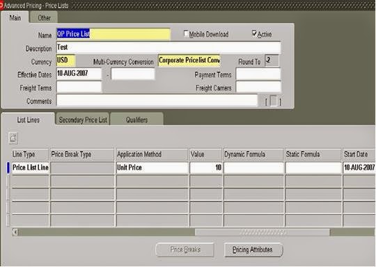 Oracle Applications: Steps involved in setting up and using Advanced ...