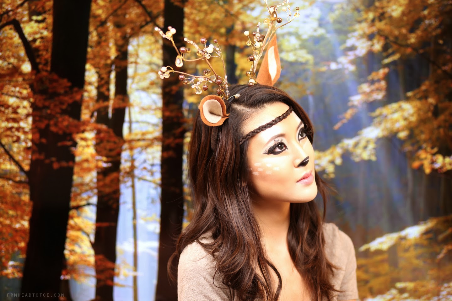 Deer Makeup Tutorial | Halloween 2013 - From Head To Toe