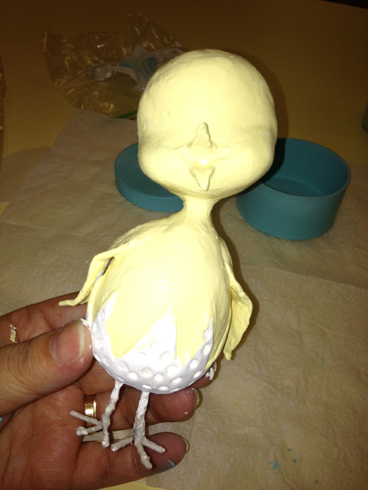 altered book studio.....: Paper Clay Chicks