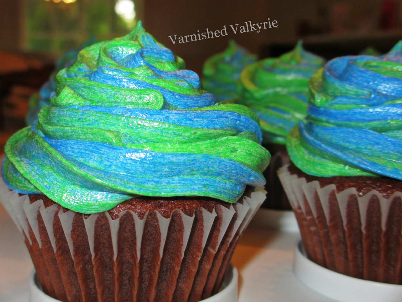 Varnished Valkyrie: Our 100th post! Have some cake and body painting!