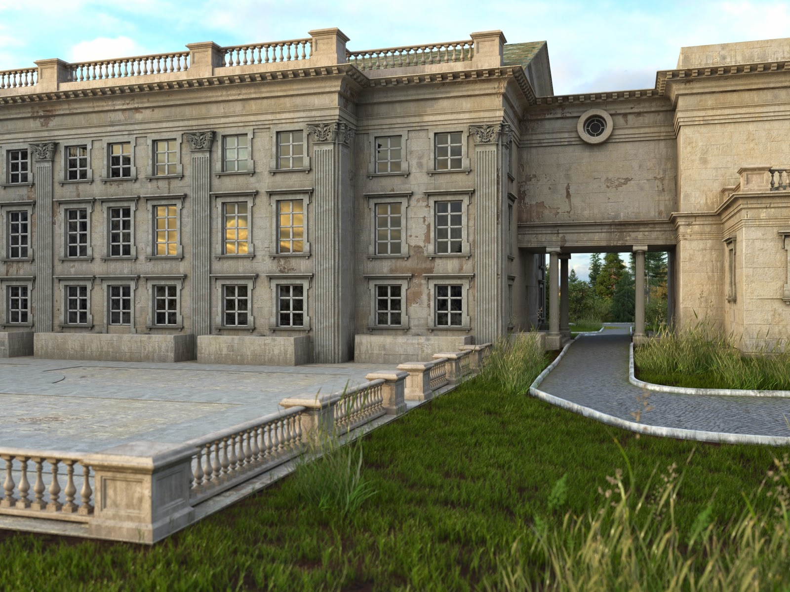Визуализация архитектурных объектов: Lynnewood Hall