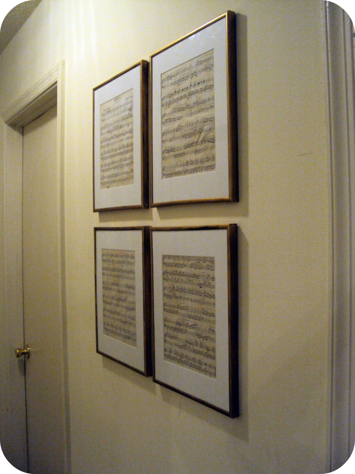 My Semi Grownup Life: Restoration Hardware Hack: Framed Sheet Music