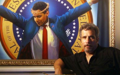 President Obama As Jesus Christ Crucified Poster, Painting Sparks ...