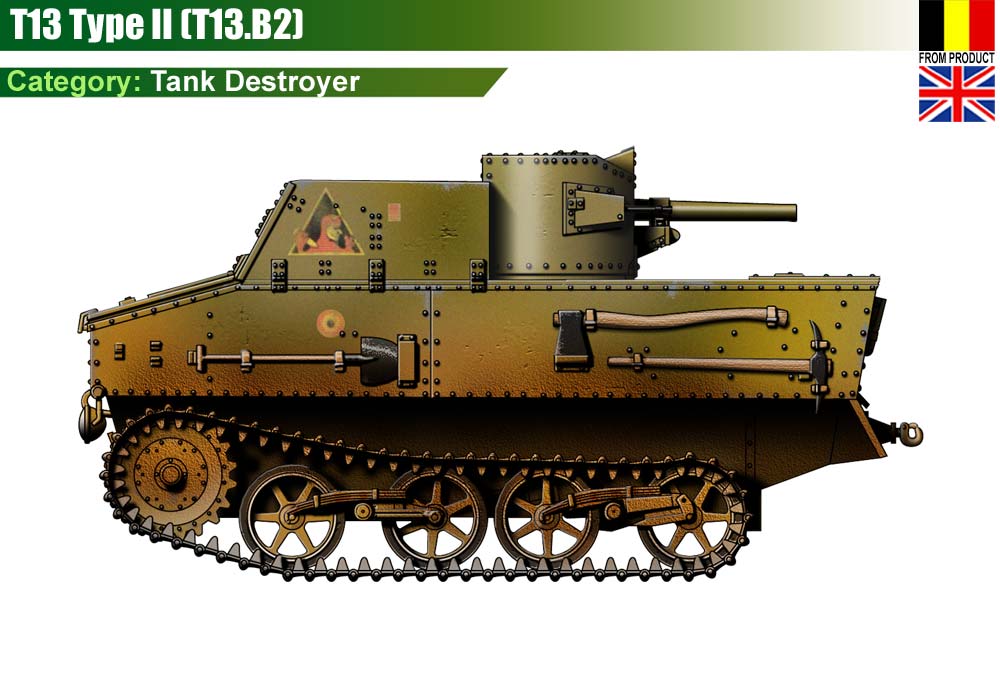TANKS RARITIES: T-13 Type II cazacarros belga