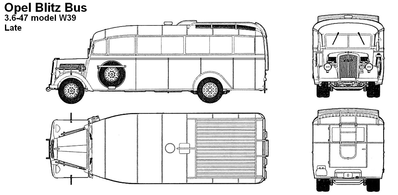 Panzerserra Bunker- Military Scale Models in 1/35 scale: Opel Blitz Bus ...