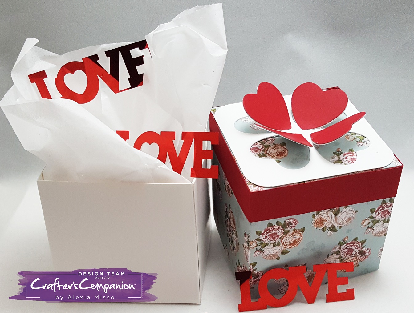 Fancy Heart Gift Box With Tutorial For Valentine | Picture Life