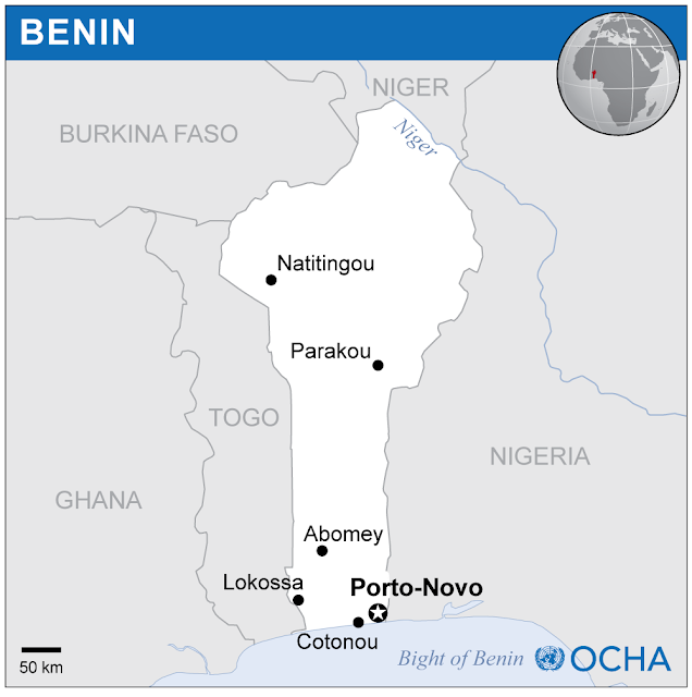 Geography Blog: Map of Benin