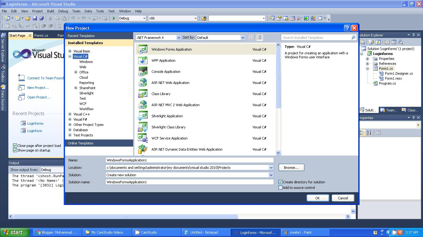 how to create simple login form using c# language | Muhammad Riandi Andika