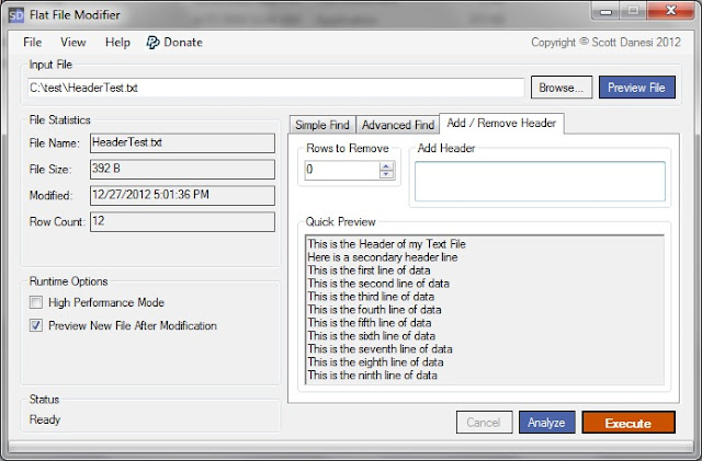 Scott's Oracle EPM and BI Blog: Flat File Modifier Header Modification ...