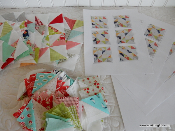 Quilting with Scraps: Half-Square Triangles - A Quilting Life
