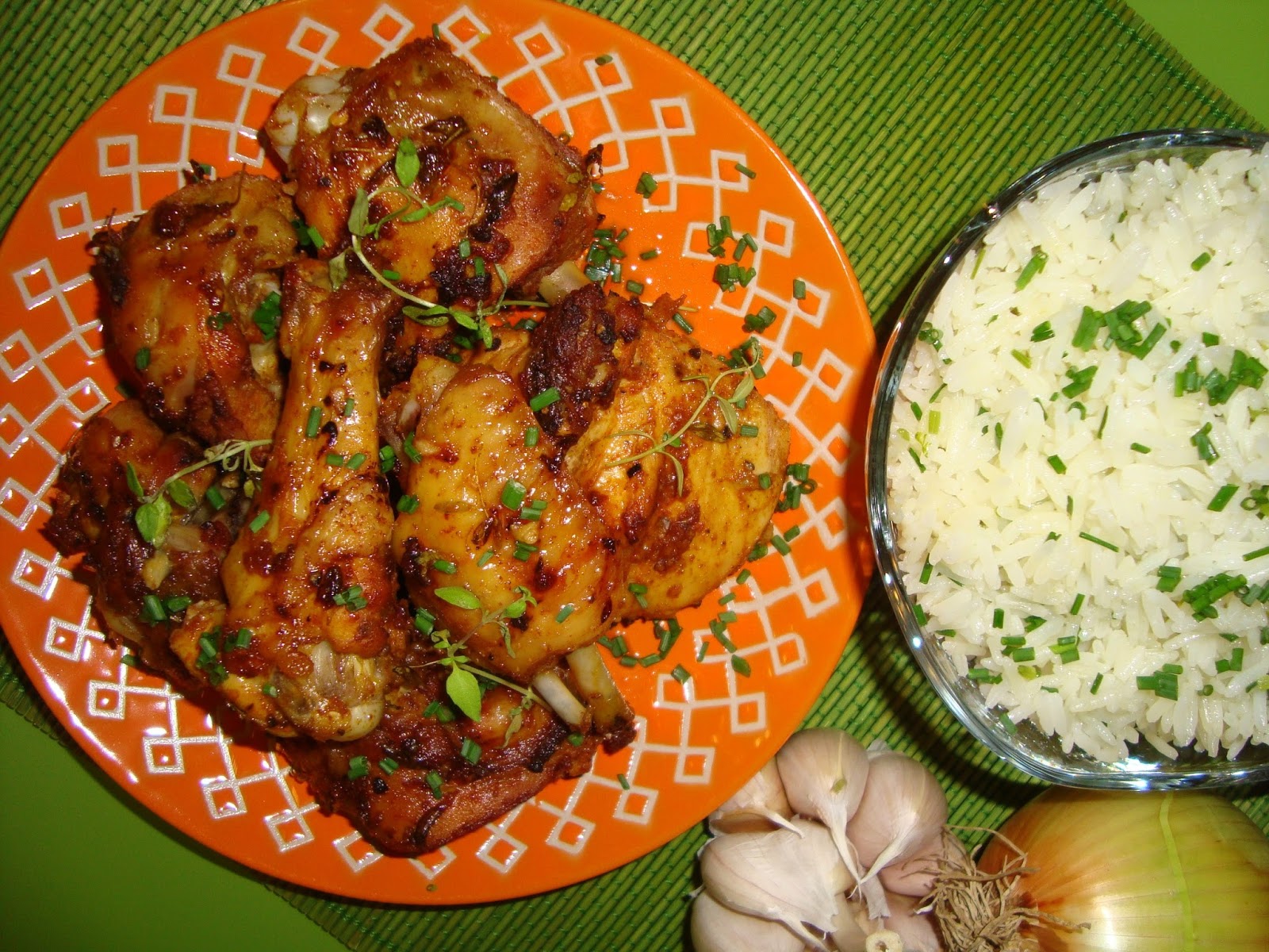 O Tempero da Nesita: Frango assado com limão e tomilho