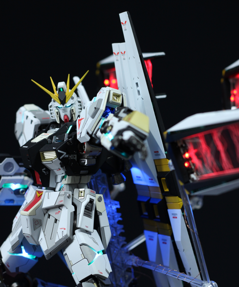 GUNDAM GUY: MG 1/100 Nu Gundam Ver. Ka - Customized Build w/ LEDs