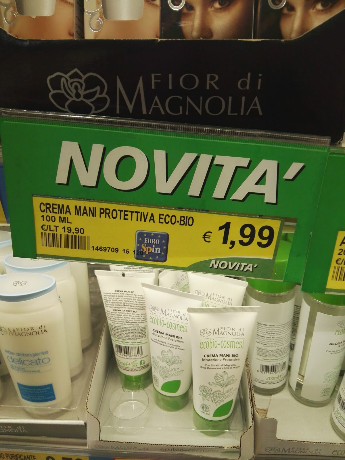 INCI VERDE BLOG: EUROSPIN: Nuova linea FIOR DI MAGNOLIA ecobio-cosmesi