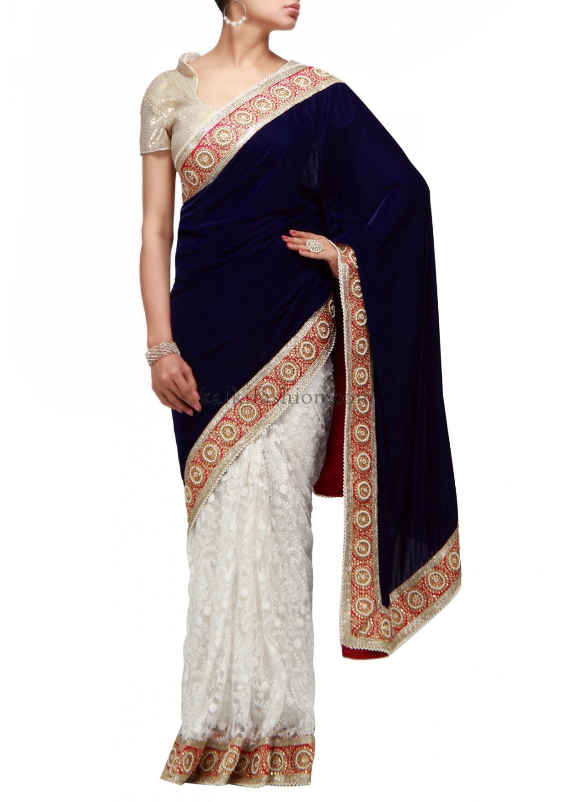 هوليوود فور عرب: Lucknow Chikan Work Sarees