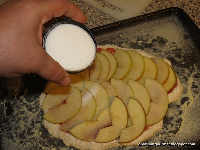 Great Lent Gourmet: Day 35: Vegan Blush Apple Pizza Tart Using Artisan ...