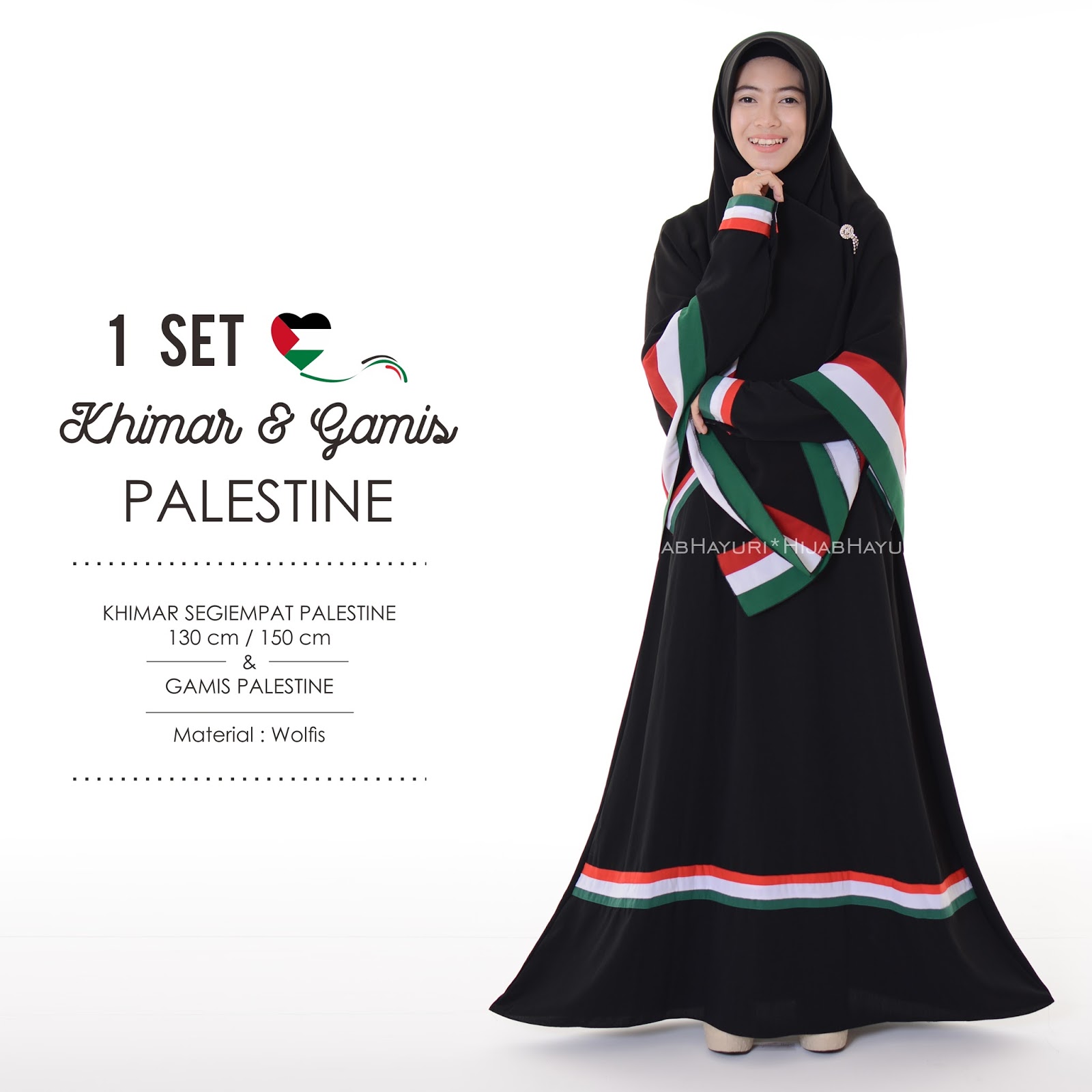 Baju Gamis Palestina Wanita - Hijab Casual