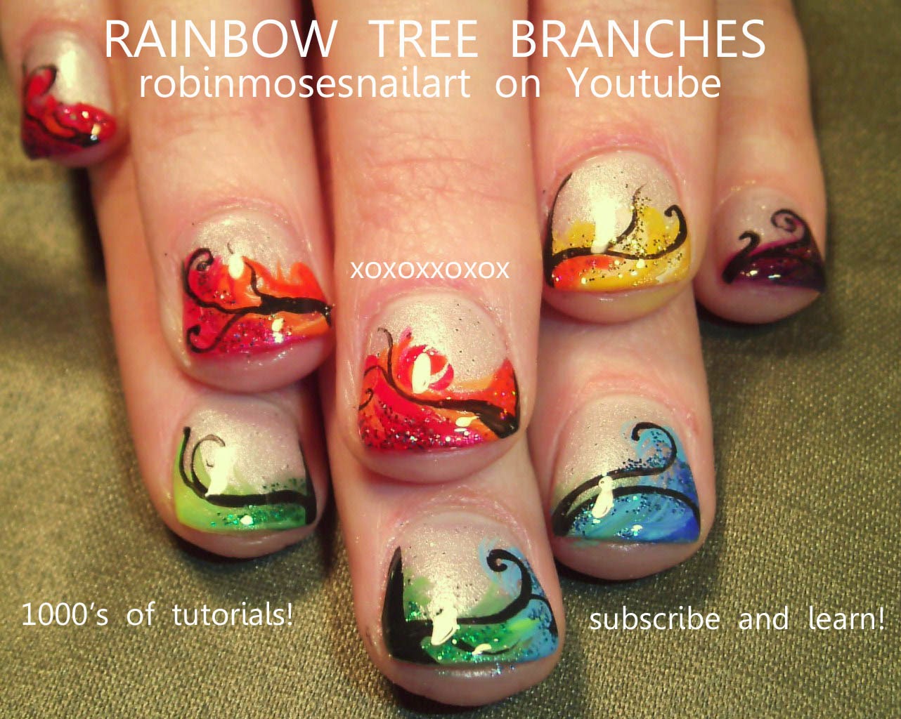 Nail Art by Robin Moses: "rainbow nails" "rainbow nail design" "rainbow ...