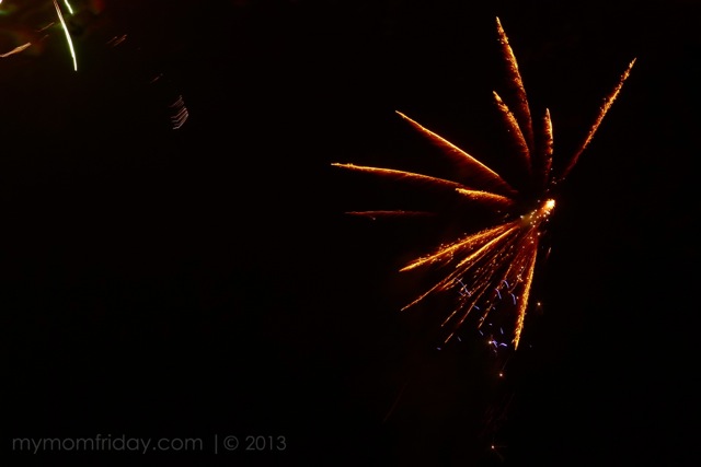 My Mom-Friday: Fireworks to Welcome 2013