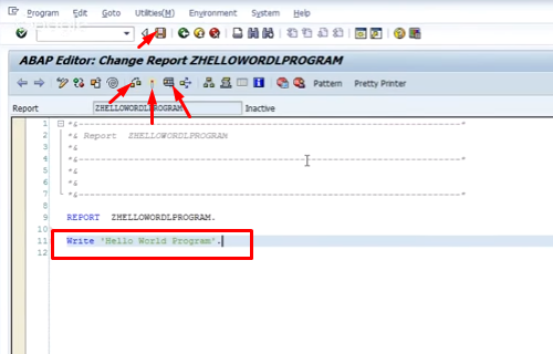 How To Write A Program In Sap Abap