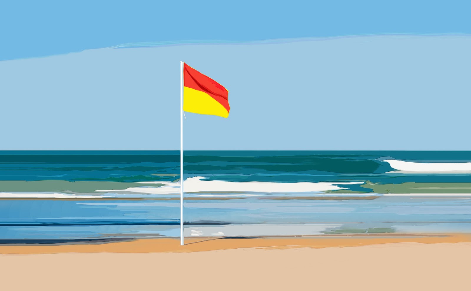 Steve V Illustration: Beach Flag