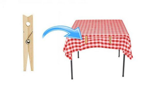 How To Stop Tablecloths From Sliding and Blowing In The Wind: December 2014