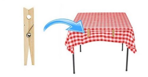 How To Stop Tablecloths From Sliding and Blowing In The Wind: Hold Down ...
