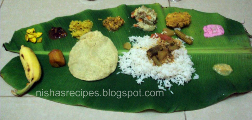 Nisha's Yummy Recipes: Kerala Sadya