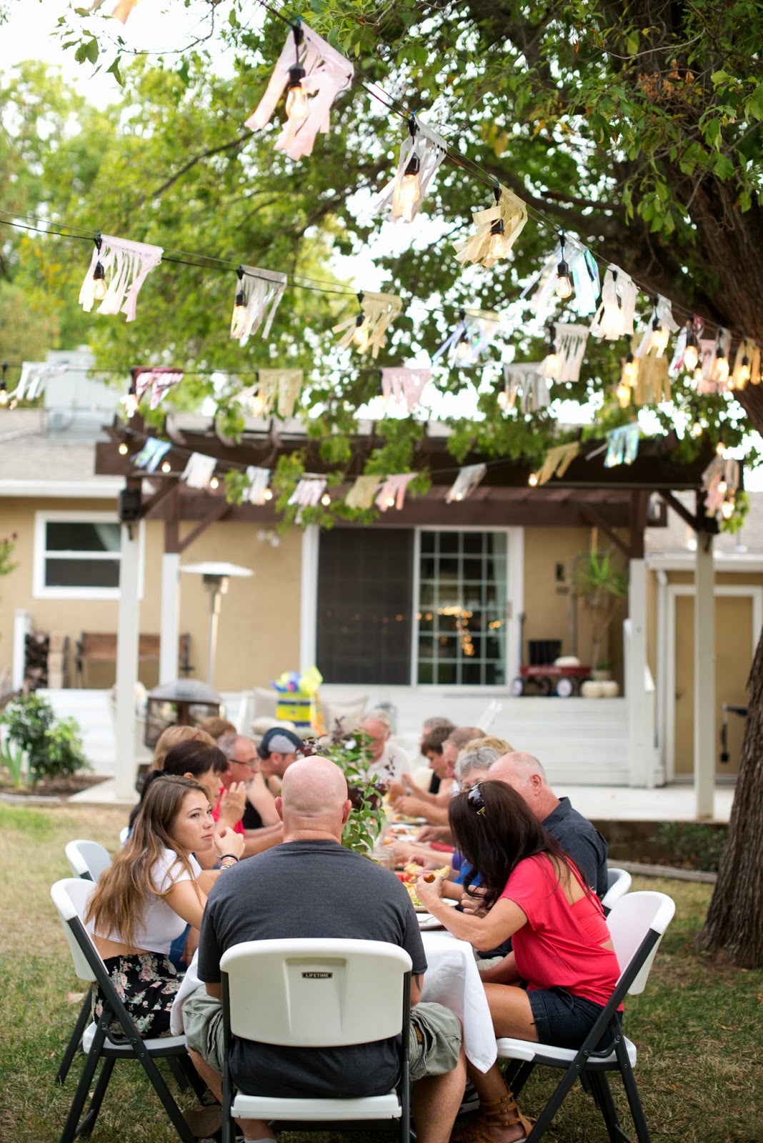 Domestic Fashionista: Fall Backyard Entertaining: Birthday Party