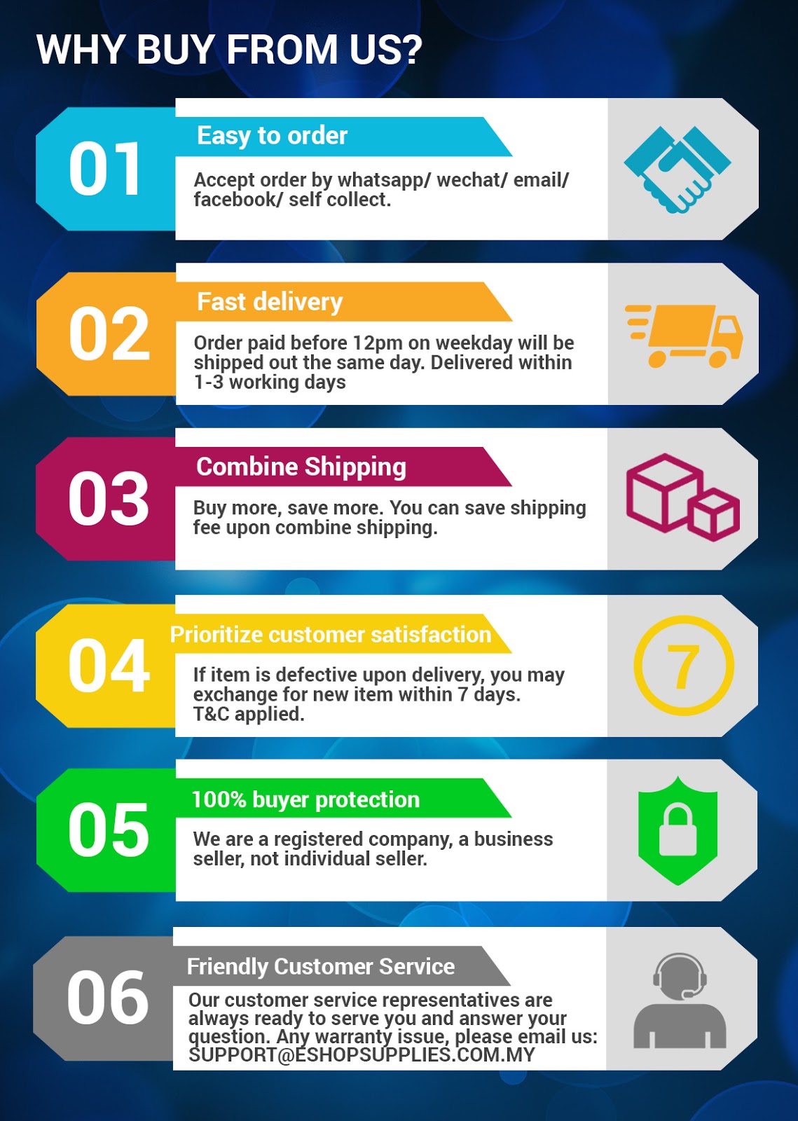 WE SUPPLY WHAT YOU NEED: WHY BUY FROM US