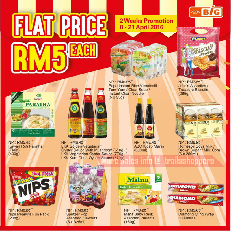 AEON BiG Flat Price Promo until 21 April 2016 - Trailsshoppers Online ...