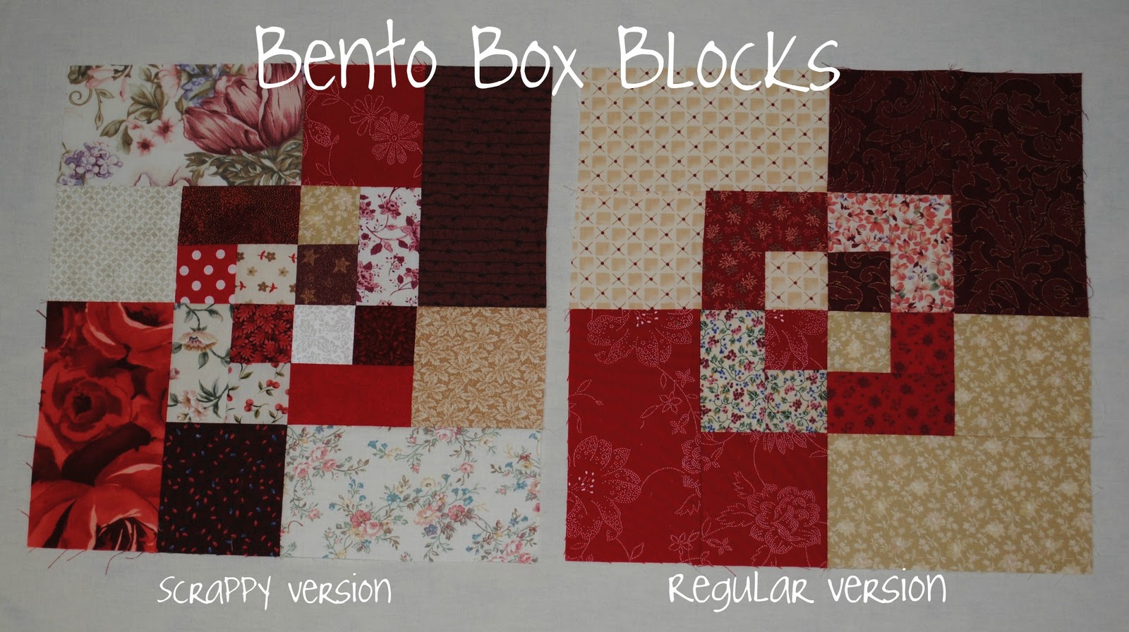 Scrappy Bento Box Block - Tutorial