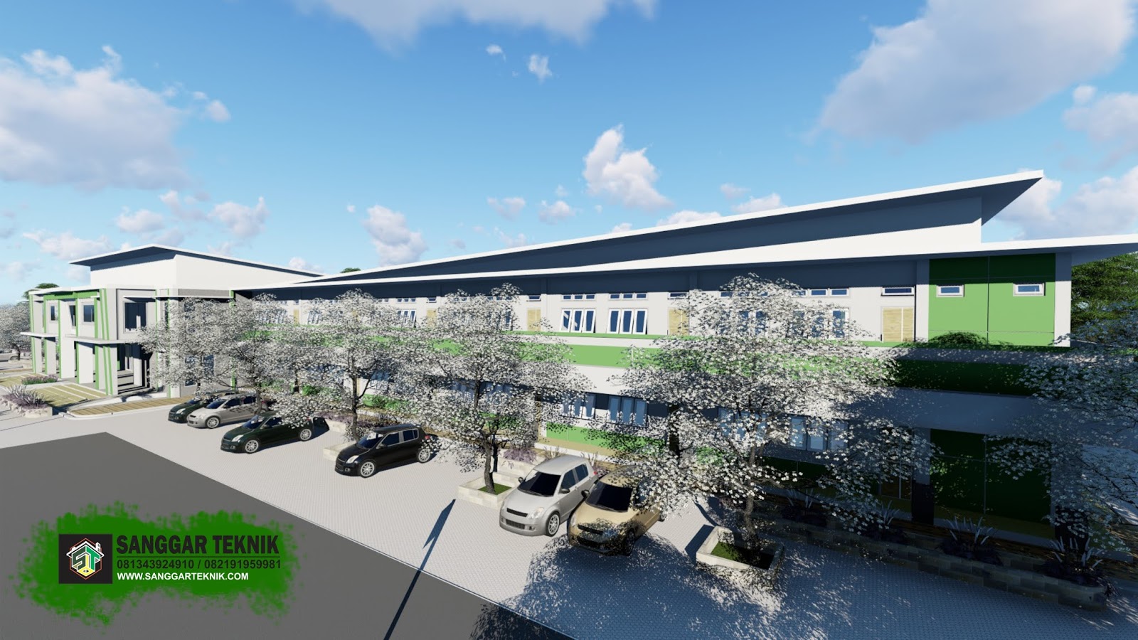 DESAIN GEDUNG SEKOLAH BERTINGKAT TERBARU | SANGGAR TEKNIK