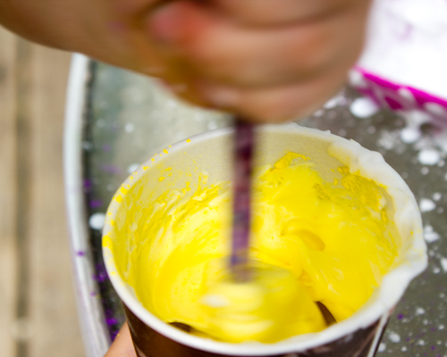 Craft Knife: Tutorial: Shaving Cream Puff Paint