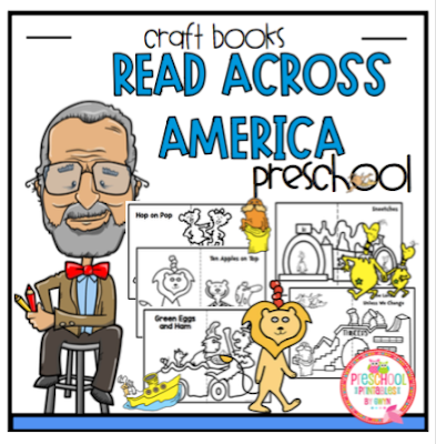 Read Across America Book Crafts ~ Preschool Printables