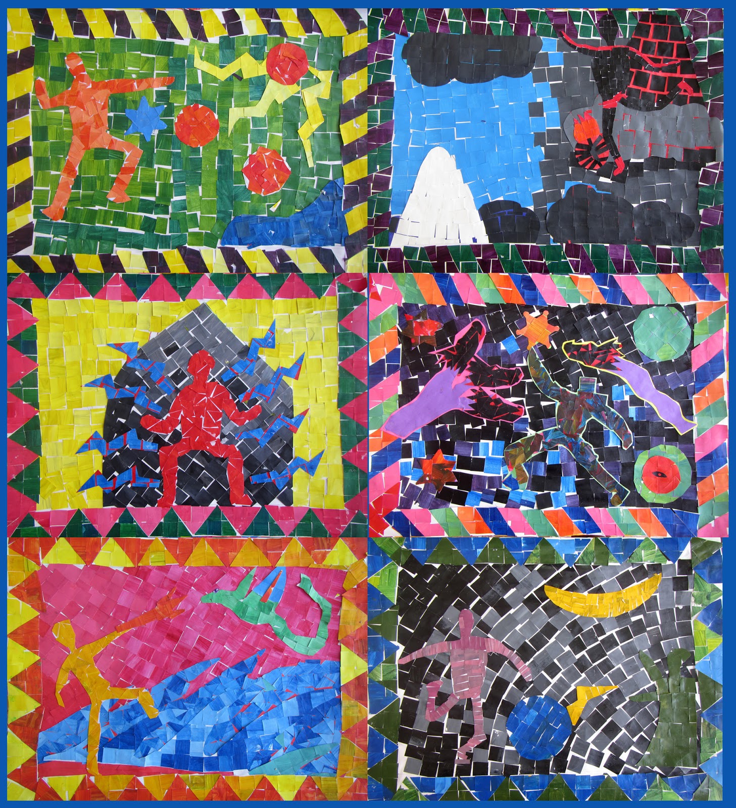 The Visual Arts Studio: 6th Grade Mosaics: The Hero's Journey