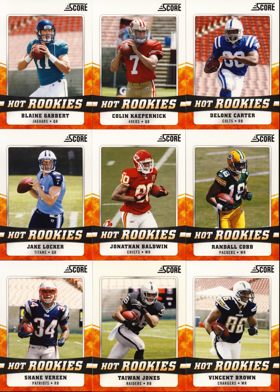 All About Sports Cards: 2011 Panini Score Football NFL Trading Cards ...