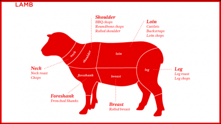 In en om die huis: Vark/Bees/Hoender/Skaap die verskillende snitte vleis