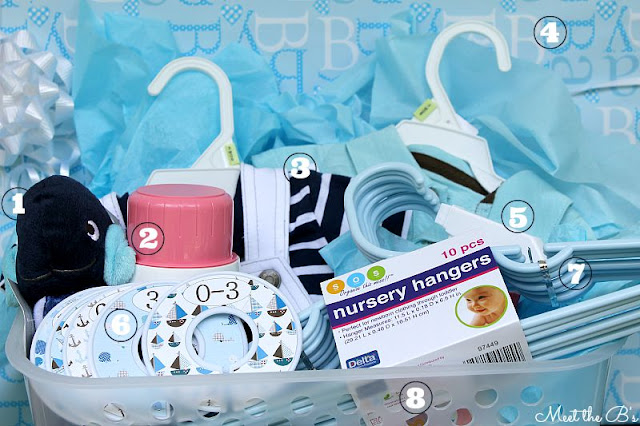 Laundry themed baby shower gift basket | The Inspired Hive