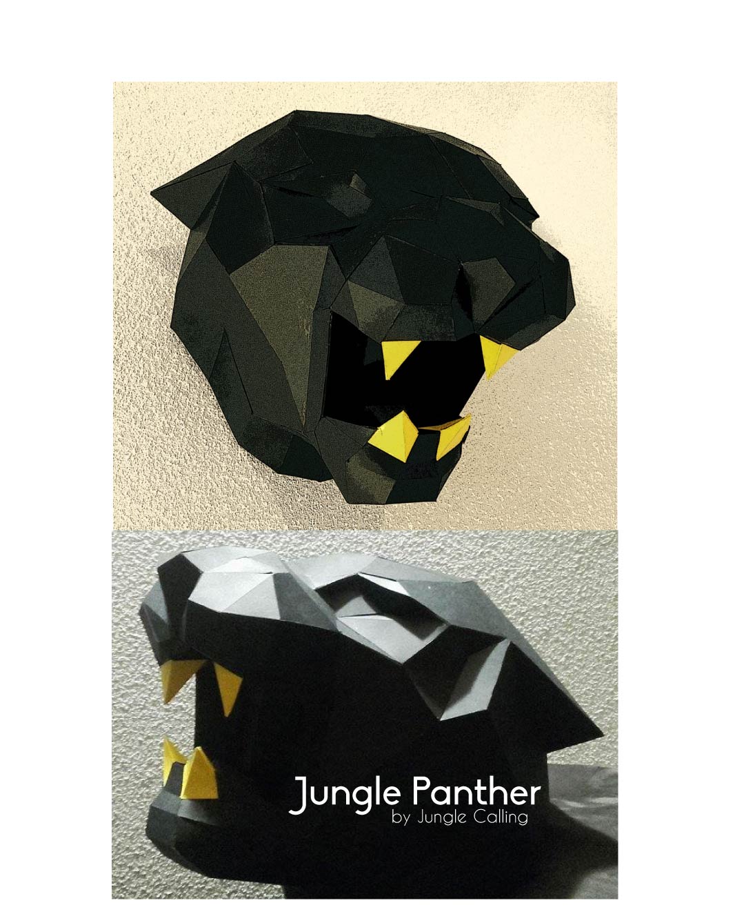 Jungle Calling Papercraft: Jungle Panther Faceted Trophy