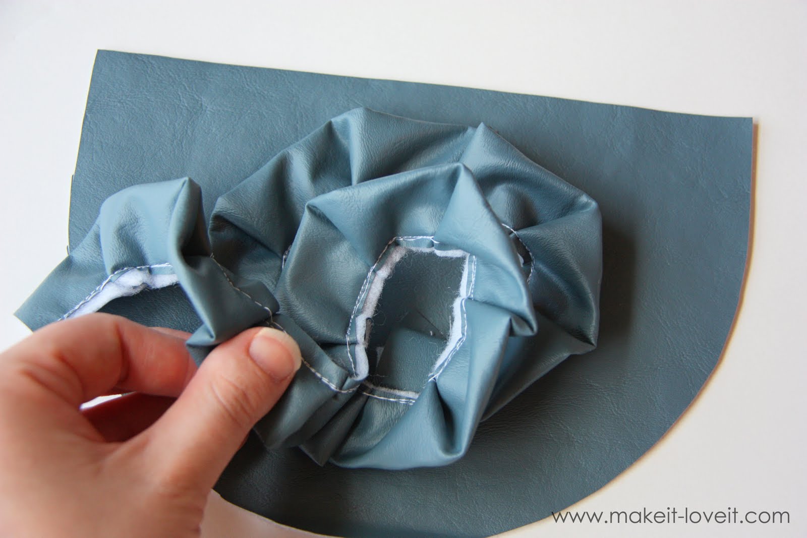 Rounded & Embellished {Faux Leather} Zipper Pouches | Make It & Love It