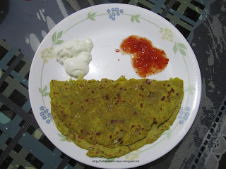 @ Best Maharashtrian Recipes : Onion Thalipeeth / Dhapata