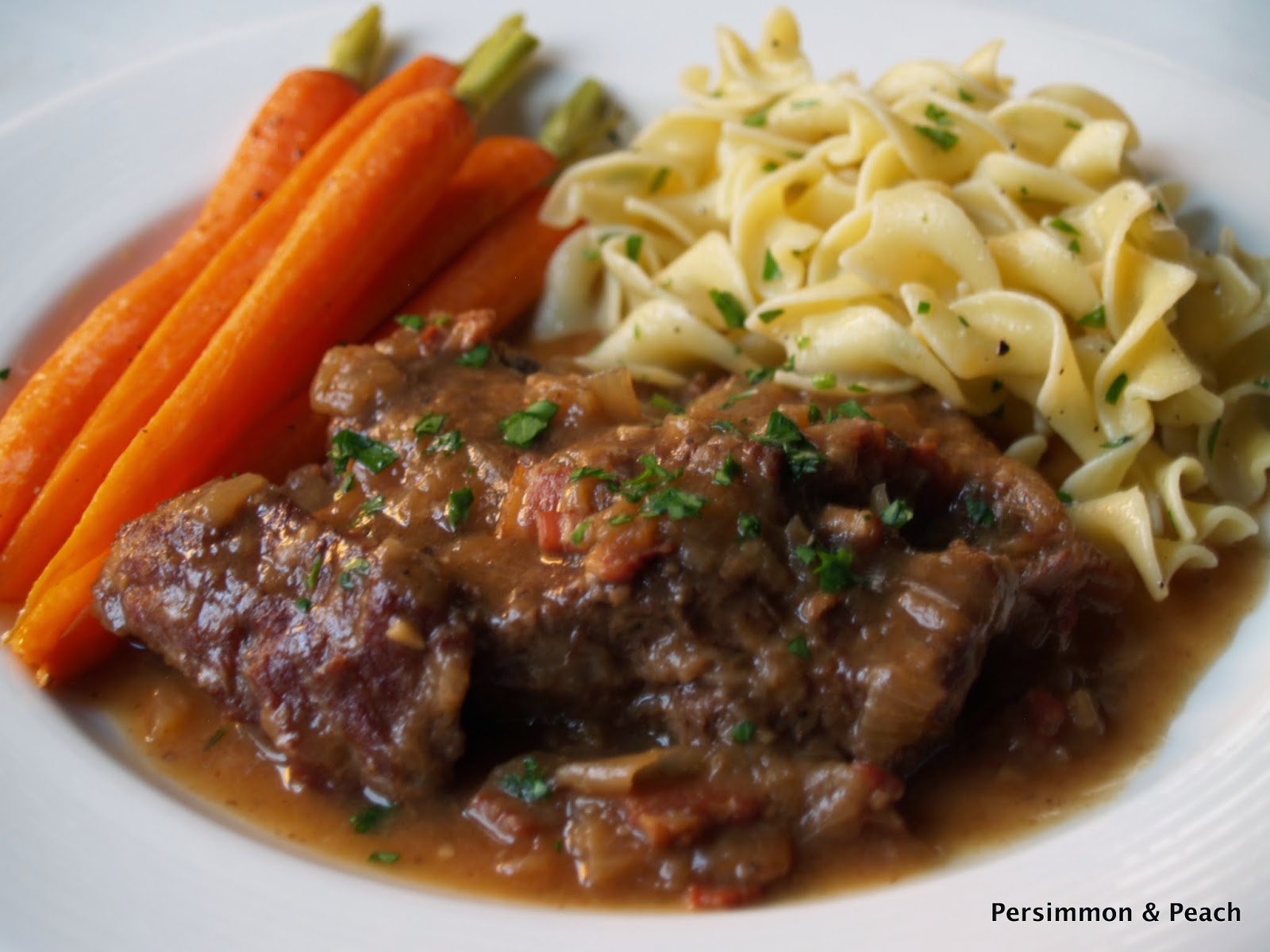 Persimmon and Peach: Carbonnades à la Flamande