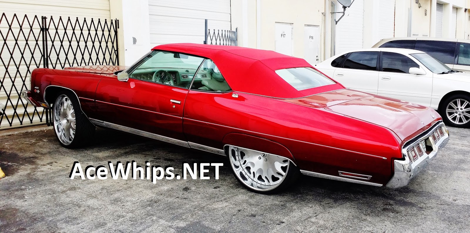 Ace-1: Candy Red Chevy Vert on Brushed 26" Forgiatos
