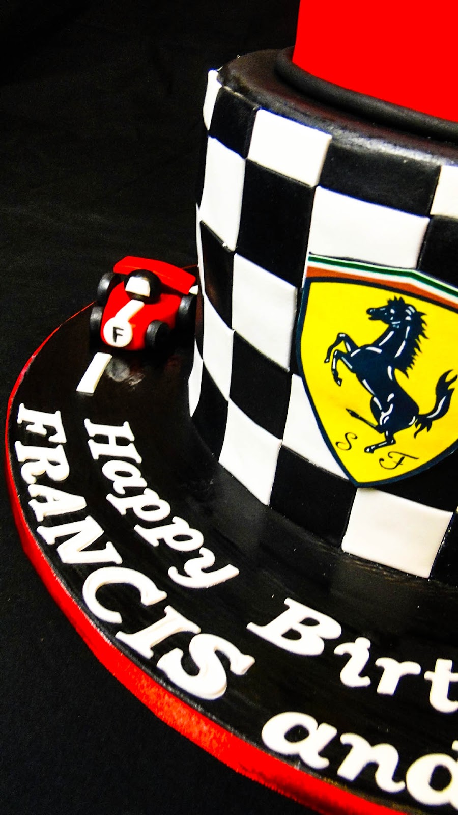 Baking Maniac: 2 Tier Ferrari Cake
