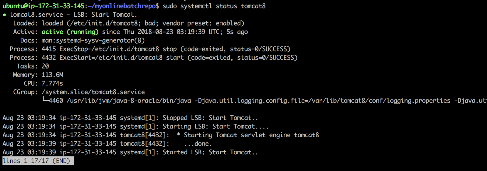 Coaching on DevOps and Cloud Computing: Install Tomcat 9 on Ubuntu 22.0 ...