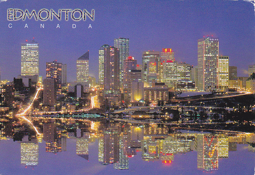 Postcard A La Carte 2: Canada - Alberta - Edmonton at Night